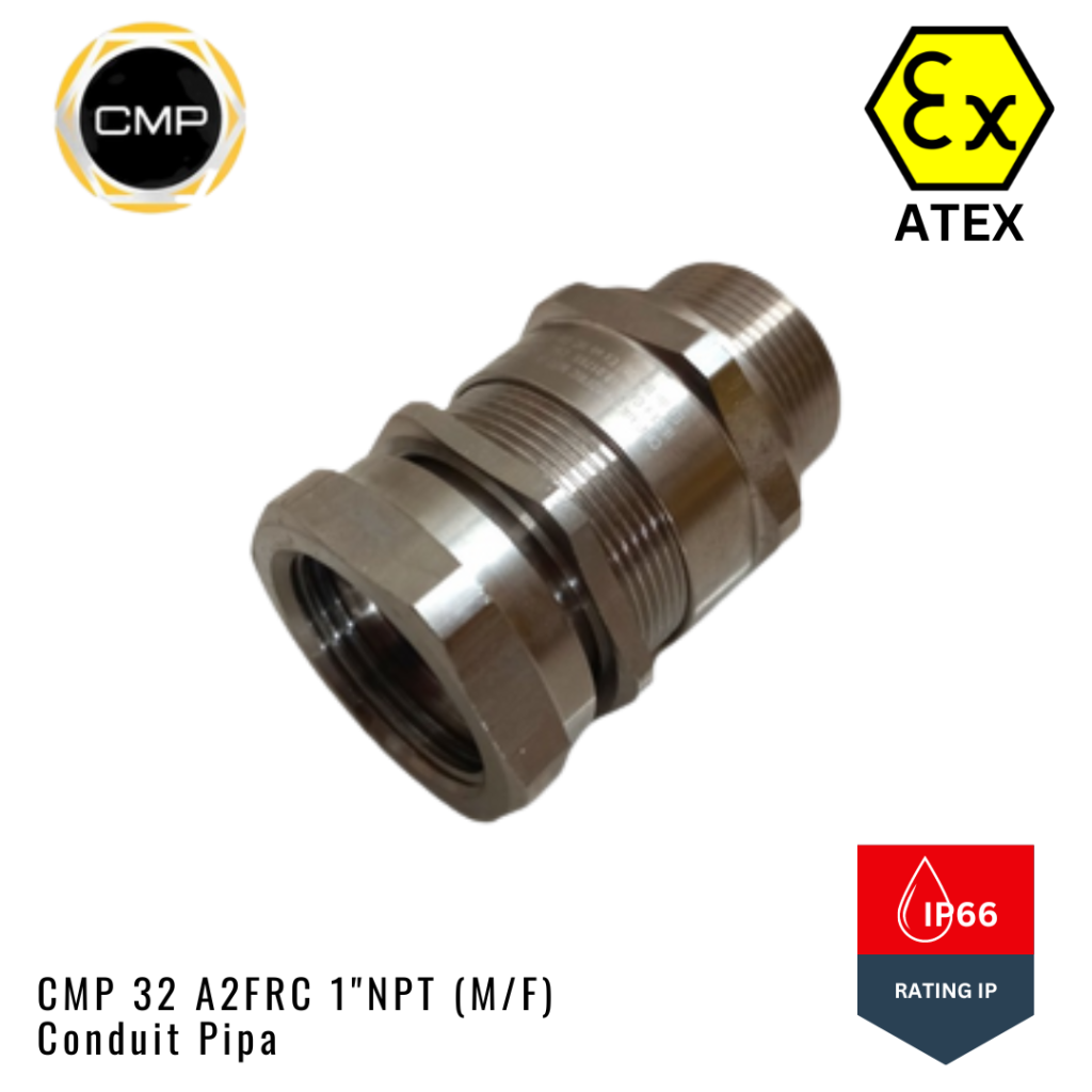 Cable Gland Explosion Proof CMP 32 A2FRC 1"NPT (M/F) Conduit Pipa ...