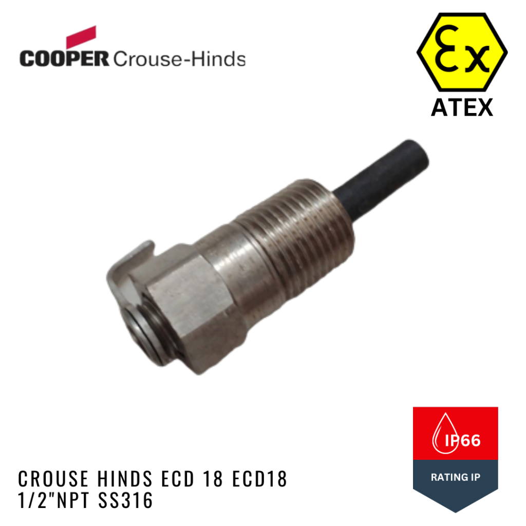 Breather Drain Explosion Proof CROUSE HINDS ECD 18 ECD18 1/2"NPT SS316 ...